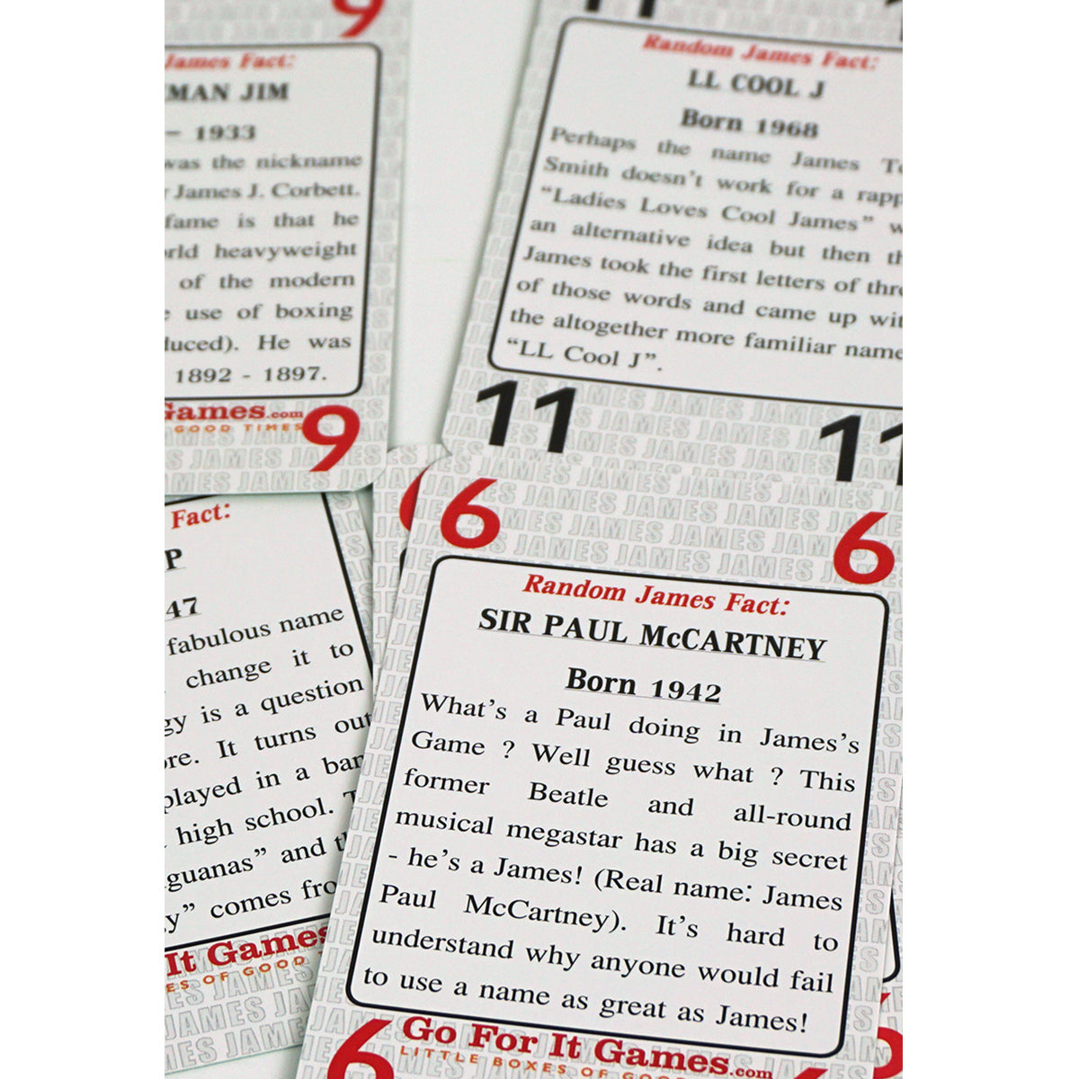 James's Game - Go For It Games UK